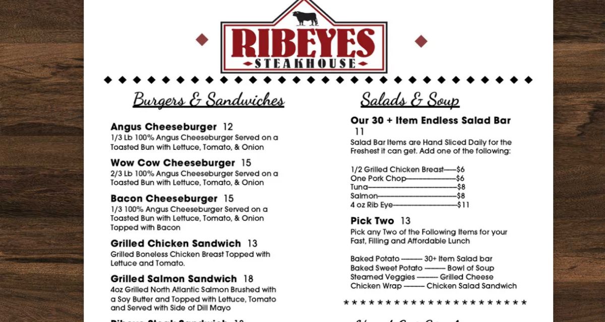 Mount Olive Full Menu